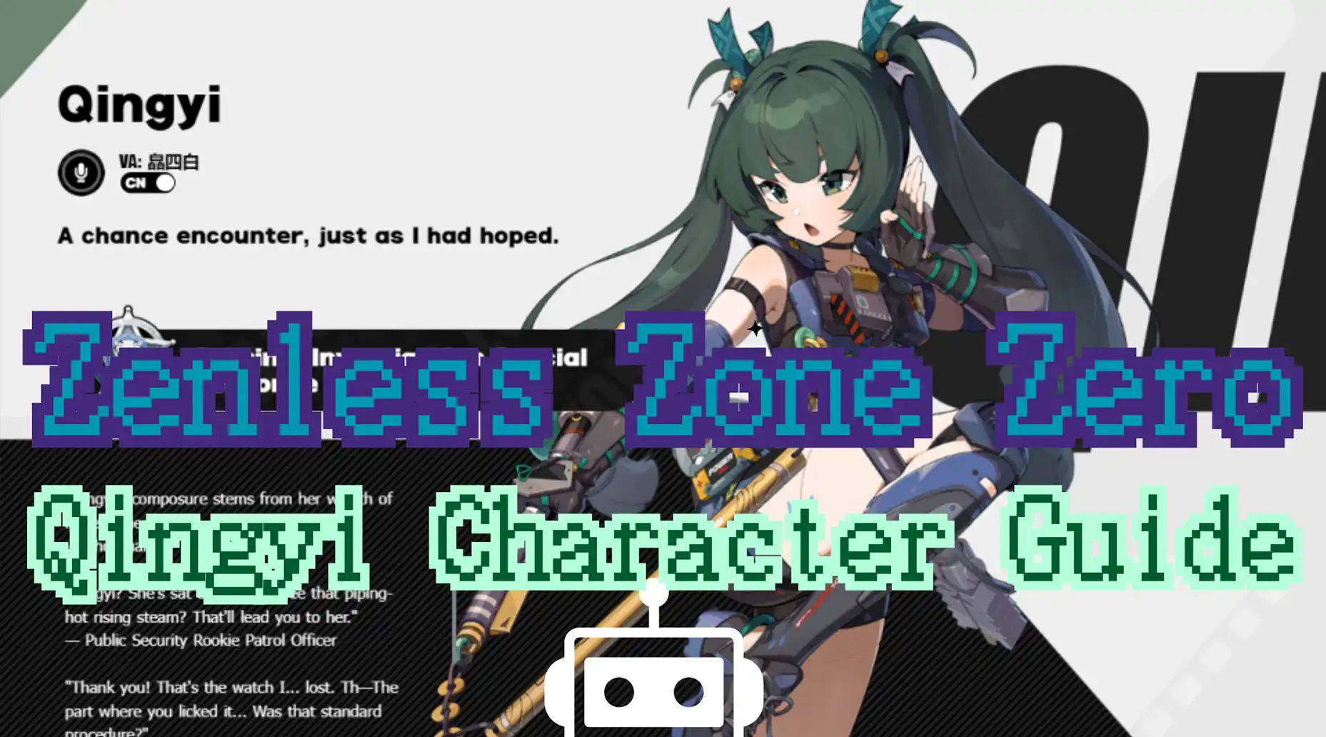Zenless Zone Zero：Qingyi Character Guide