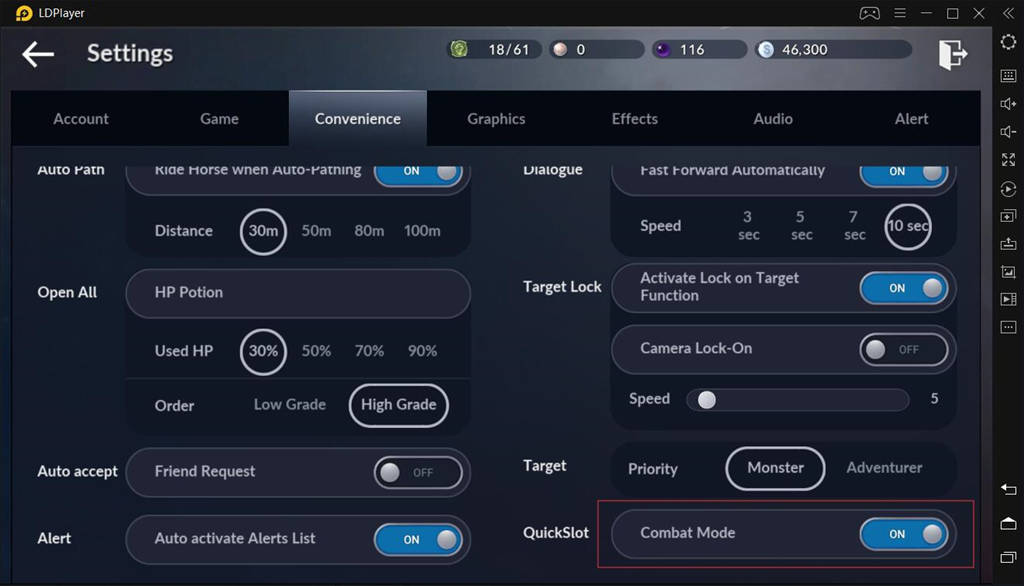 Best Settings for Gaming Black Desert Mobile on PC