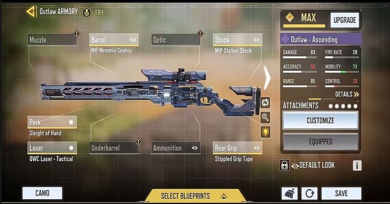 Call of Duty Mobile Outlaw Gun Guide