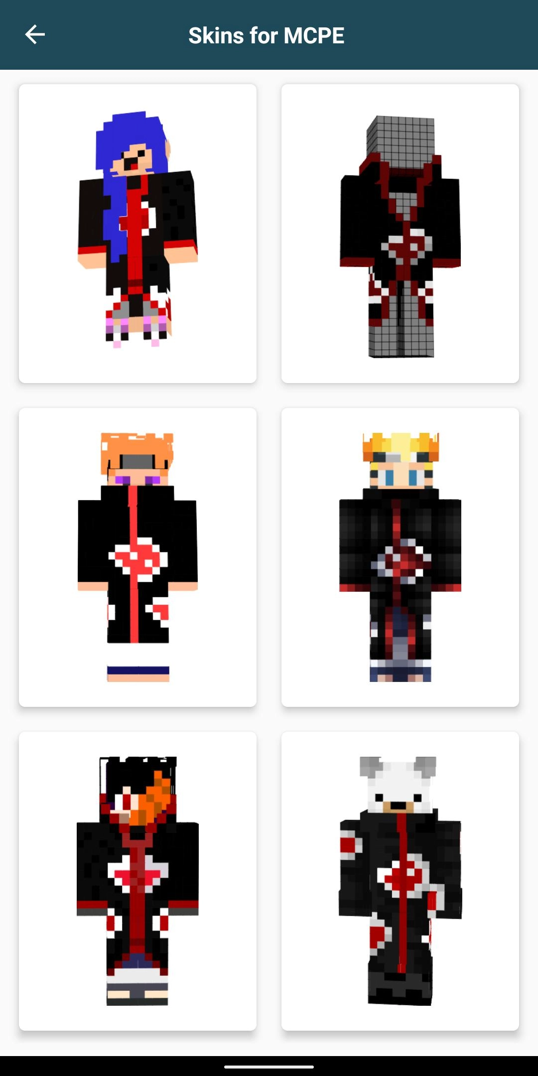 Скачать Akatsuki Skin for Minecraft PE бесплатно на ПК