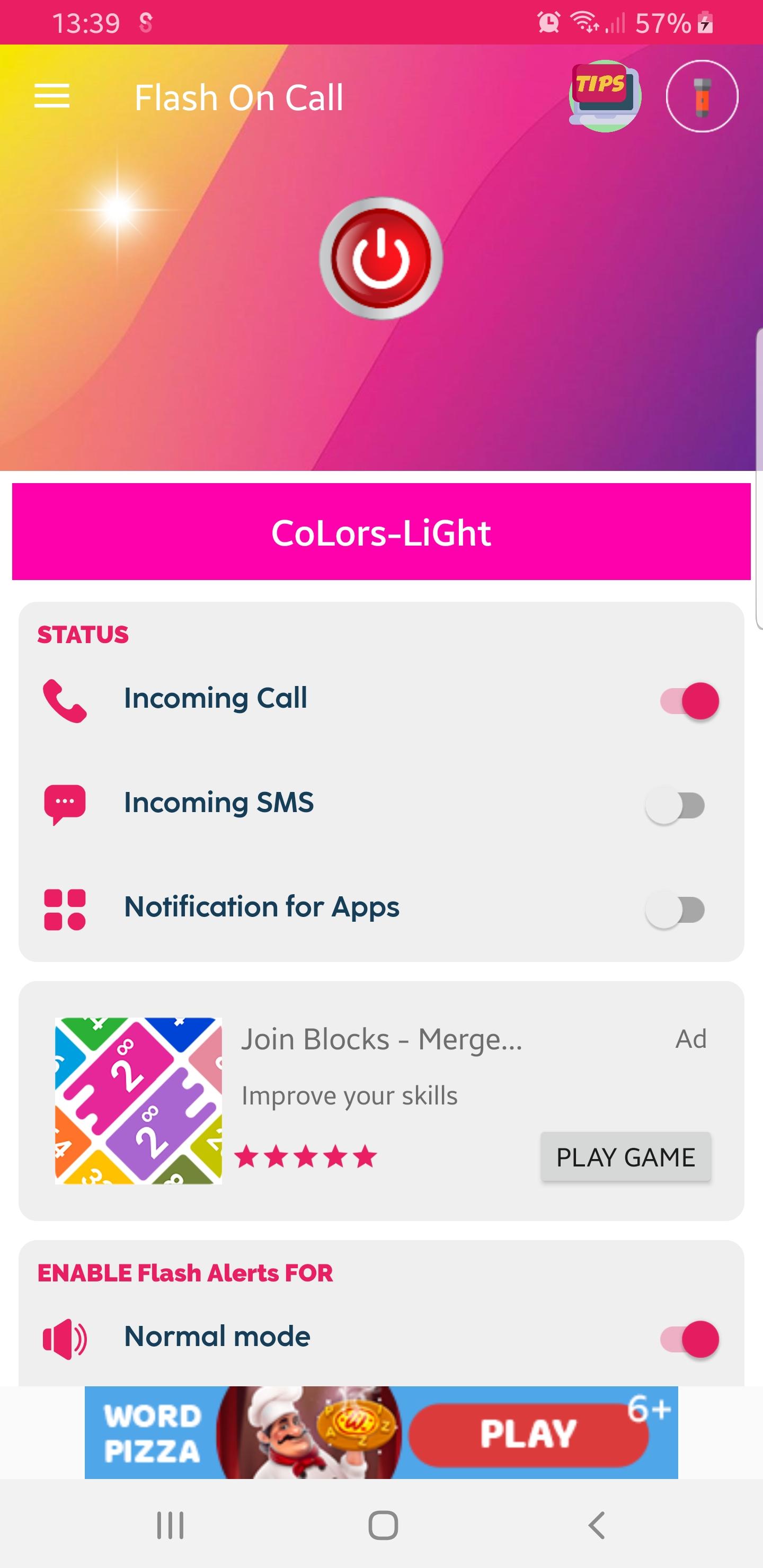 تنزيل وتشغيل flash blink on call color led على جهاز الكمبيوتر مجانًا