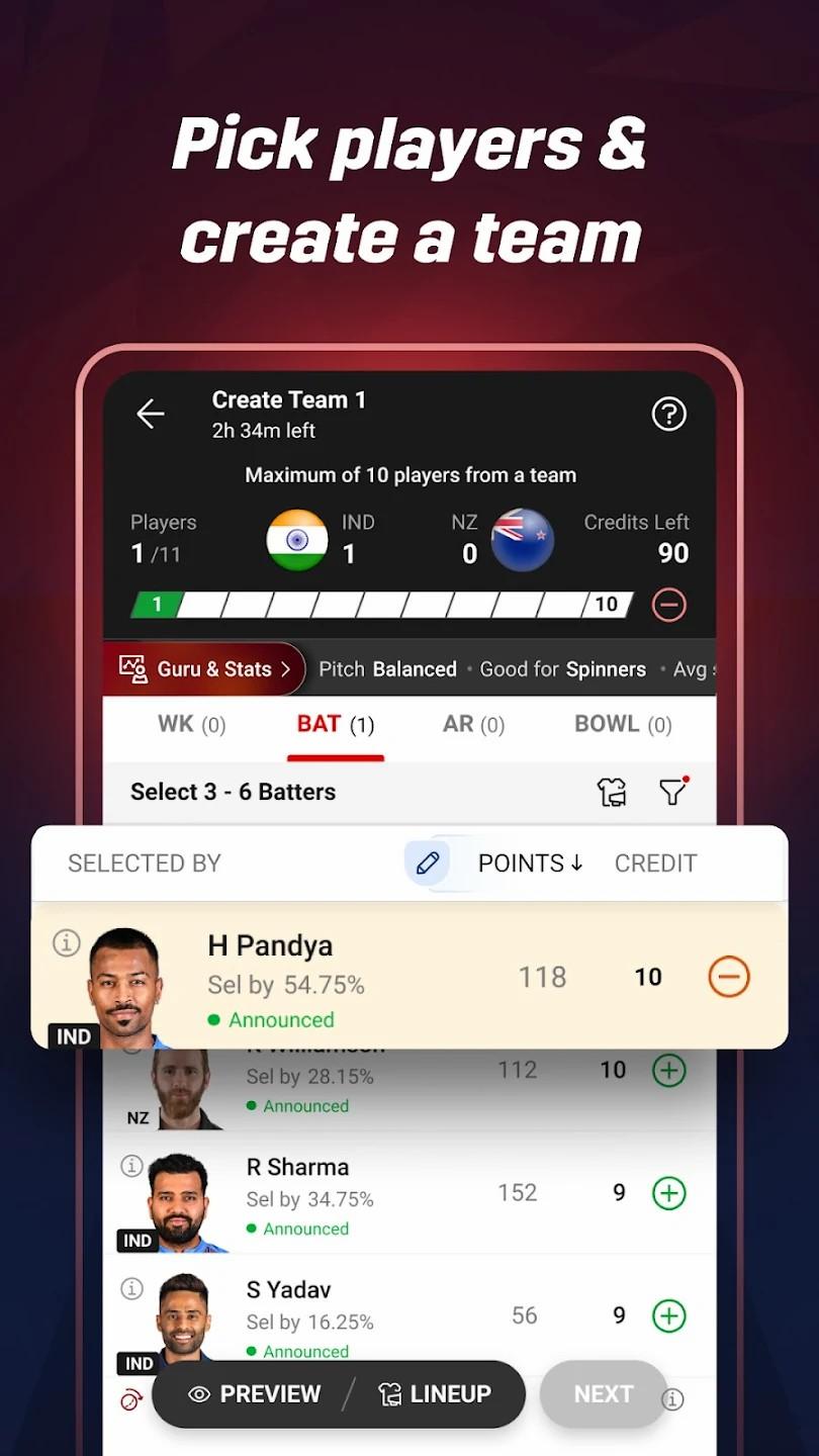 Download Dream11: Fantasy Cricket App on PC(Emulator)
