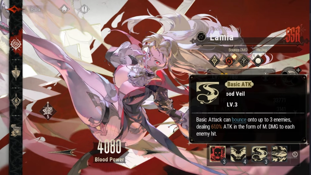 Silver and Blood Lamia Character Guide, Skills and More