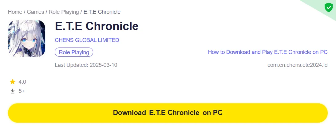 How to Download and Play E.T.E Chronicle on PC - Beginners Guide