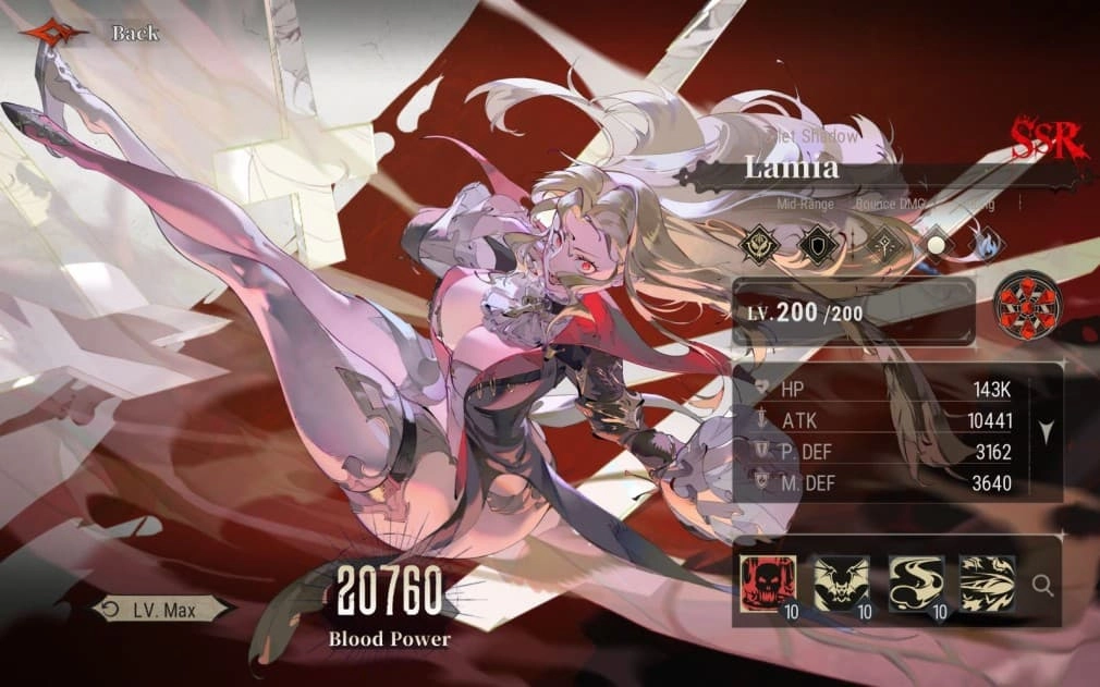 Silver and Blood Lamia Character Guide, Skills and More