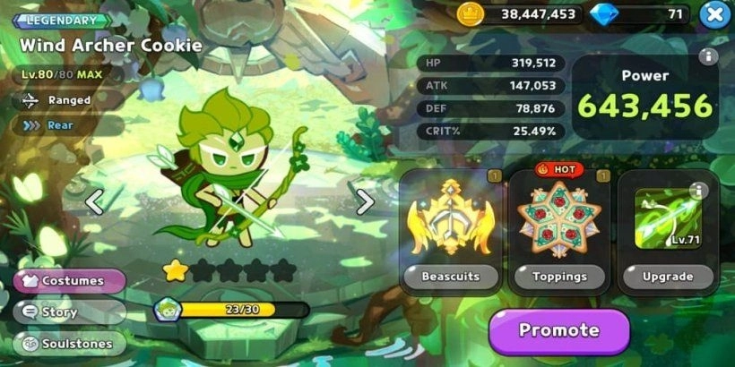 Cookie Run: Kingdom คู่มือปั้น Wind Archer Cookie และท็อปปิ้งที่ดีที่สุด