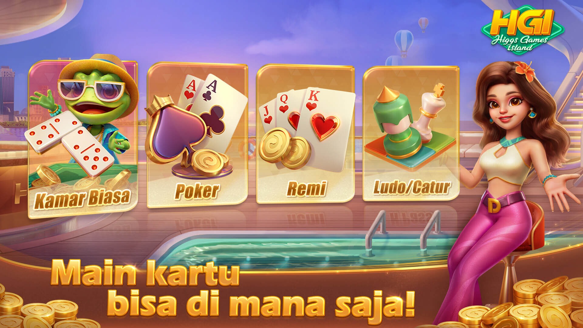 在電腦與手機上免費暢玩 Higgs Games Island - 免費雲端遊戲 | EasyFun.gg